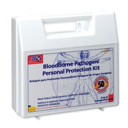 30 Piece Personal Bloodborne Pathogen Kit w/ 6 Piece CPR Pack