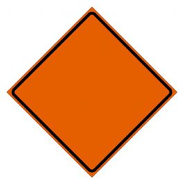 Non-Reflective Vinyl Traffic Sign - "Border Only"