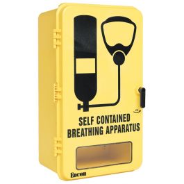 Single SCBA Wall Case - Molded Top Shelf, SCBA Strap, SCBA Graphics ...