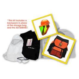 Salisbury Arc Flash Protection Coverall Kit (8 Cal) w/ AS1200HAT and ...