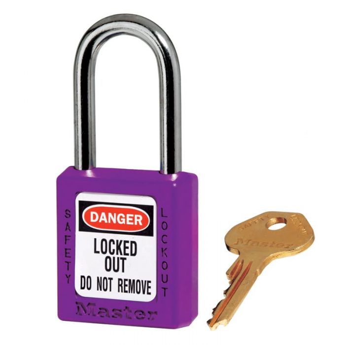 410 Thermoplastic Safety Padlock (Keyed Alike) - Purple