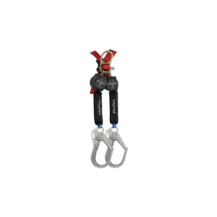 FallTech 6' Mini Personal SRL with Steel Rebar Hooks, Includes Triple ...