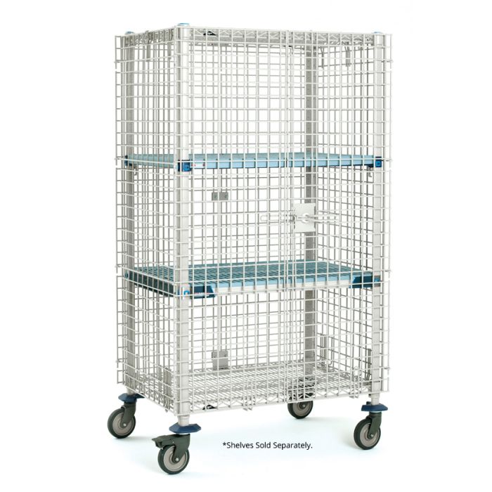 MetroMax Q Stem Caster Mobile Security Cart (4 Swivel Casters) - 40.75"L