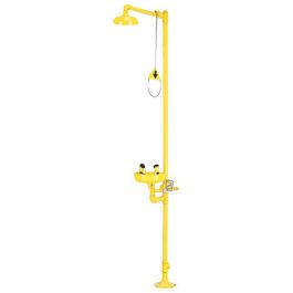 Encon® Polyurethane Coated Corrosion-Resistant Eyewash Shower ...