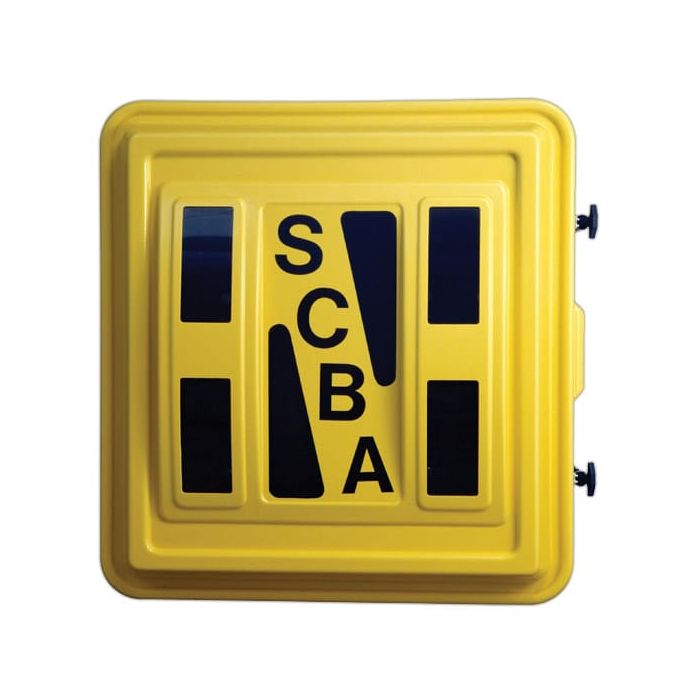 Dual SCBA Wall Case for Wider Harness Ergonomic SCBA Units